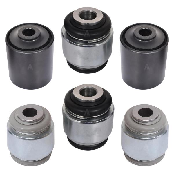 商品名:  AUTOACER - Rear Lower Control Arm Bushing Kit 6 Pcs: 2 Pcs Solid &amp; 4 Pcs Hydra Bushings Left &amp; Right for S...