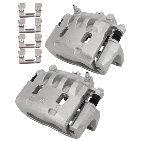 商品名: cciyu フロント左+右ブレーキキャリパー ブラケット付き 19B2683 19B2682 Saab 2005-2006 スバル 2002-2016用 (2個) cciyu Front Left + Right Brake Ca...