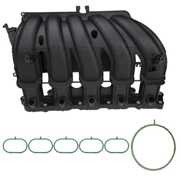 商品名: MITZONE エンジンインテークマニホールド ガスケット付き 2006-2014 フォルクスワーゲン ビートル コンバーチブル ゴルフ ジェッタ ワゴン パサート ラビット スポーツワーゲン 2.5L 5 シリンダー パーツ# ...