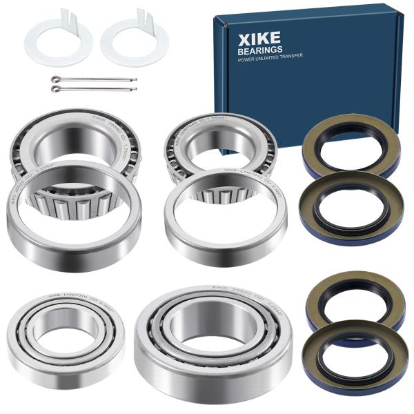 商品名: XiKe 2セット 5-6ポンドの車軸トレーラーホイールハブキット 25580/25520 &amp; LM67048/LM67010ベアリング、21333TB、22333TB /10-10、10-36シールとコッターピン。 Xi...