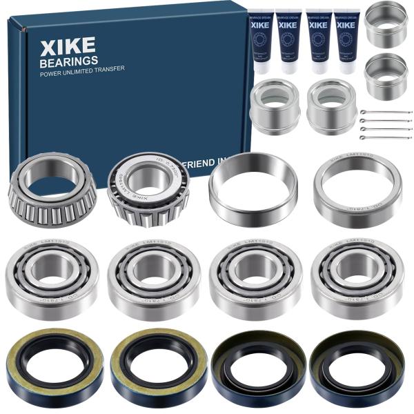 商品名:  XiKe 4 Set Fits 3/4" inch Axles Trailer Wheel Hub Kit, Include LM11949/LM11910 Bearings, 11174TB Seal, OD 1.78" Du...
