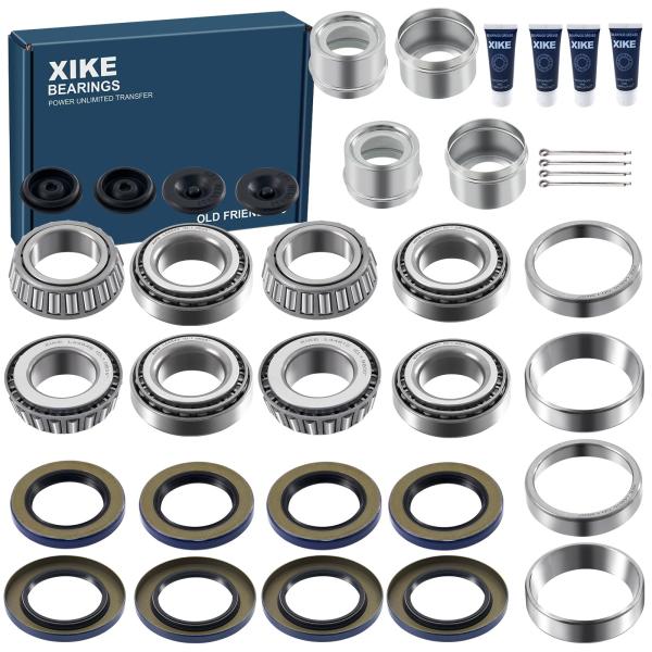 商品名:  XiKe 4 Set Fits 1-1/16'' inch Axles Trailer Wheel Hub Kit, L44649 L44610 Bearings, 12192TB, 15192TB /34823, 10-60 ...
