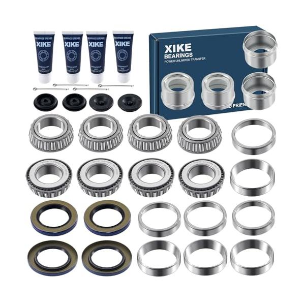 商品名:  XiKe 4 Set Fits 2000 Lbs 1.000'' inch Axles Trailer Wheel Hub Kit, L44643 L44610 Bearings, 12192TB/34823 Seal, OD ...