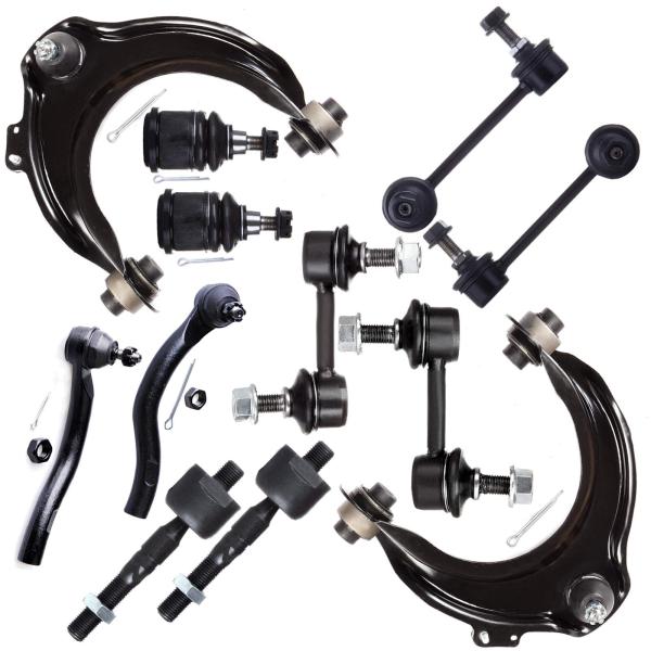商品名:  SCITOO 12pc Suspension Kit Lower Ball Joints Upper Control Arms Outer Inner Tie Rod Ends Front Rear Sway Bar for H...