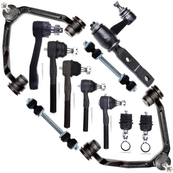 商品名:  SCITOO 12pcs Front Suspension Kit Ball Joints Inner Outer Tie Rod Front Sway Bar Upper Control Arms Idler Pitman A...