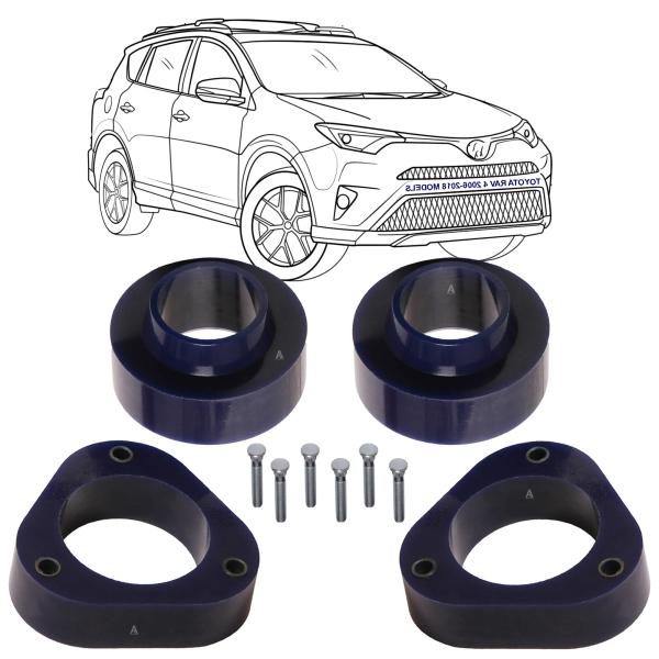 商品名:  AUTOACER - Complete Leveling Lift kit/Spacers 40mm /1.6" Left &amp; Right for Front Strut &amp; Rear Coil Spring S...