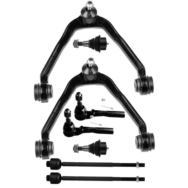 商品名:  ECCPP - 8PCS Front Upper Control Arm w/Ball Joint + Lower Ball Joint + Outer &amp; Inner Tie Rods Compatible With ...