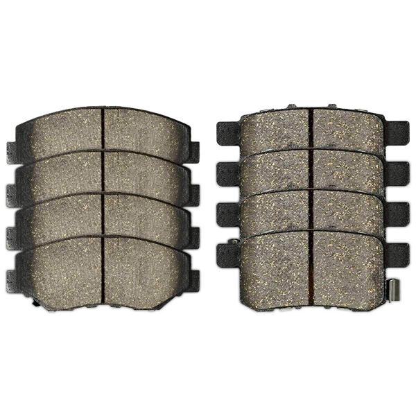 商品名:  AutoShack Front and Rear Performance Ceramic Brake Pads Set 8pcs Replacement for 2008 2009 2010 2011 2012 Honda Ac...