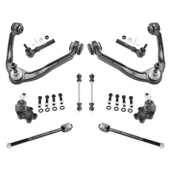 商品名: ASTARPRO 2WD フロントサスペンションキット フロントアッパーコントロールアーム 下部ボールジョイント スウェイバー タイロッド 99-06 Silverado Sierra 1500に対応 (コイルスプリングサス付き)...