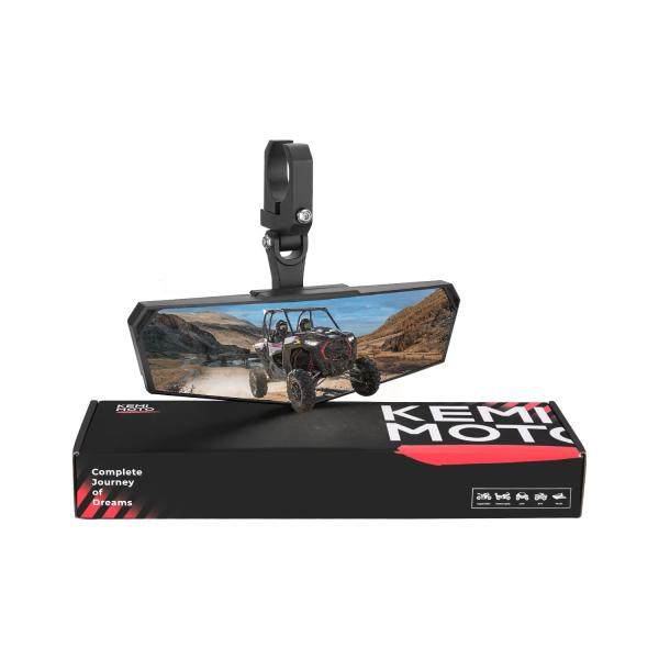 商品名:  KEMIMOTO UTV Rear View Mirror, SXS UTV Mirror Clear View with 1.5 1.65-2 inch 360° Adjustable Low Profile Aluminum...