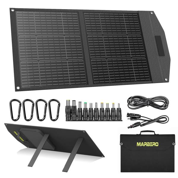 商品名:  MARBERO 100W Portable Solar Panel 100 Watt Foldable Solar Panel for Power Station, Folding Panel Solar with QC3.0 ...