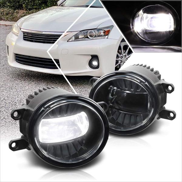商品名:  PM PERFORMOTOR Front Bumper LED Projector Fog Lights Lamps Compatible with 07-13 Camry Corolla Lexus Is250,Clear L...
