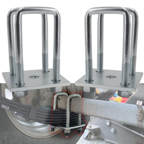 商品名: osemar ボートトレーラー Uボルトキット 1/2インチ x 2 1/16インチ x 4 3/4インチ osemar U Bolts for Boat Trailer Axle Leaf Springs Zinc, Heavy...