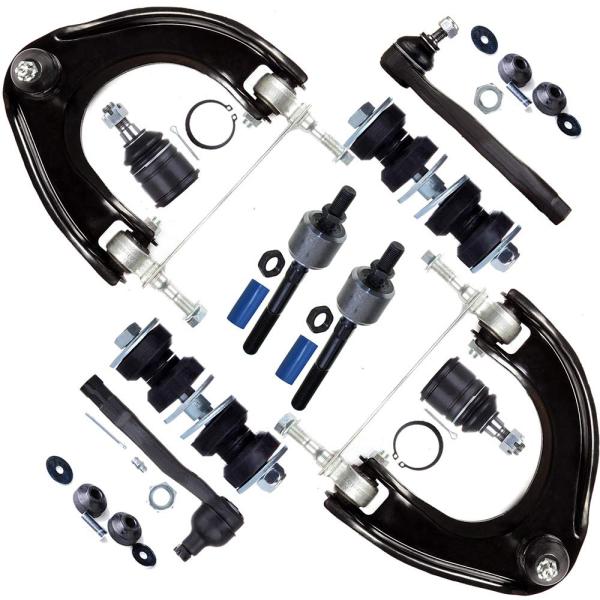 商品名: SCITOO フロントサスペンションキット 12個 ホンダ シビック 1988-1991 ホンダ CRX 1988-1991用 下部ボールジョイント インナーアウタータイロッドエンド フロントスウェイバーリンク アッパーコントロー...