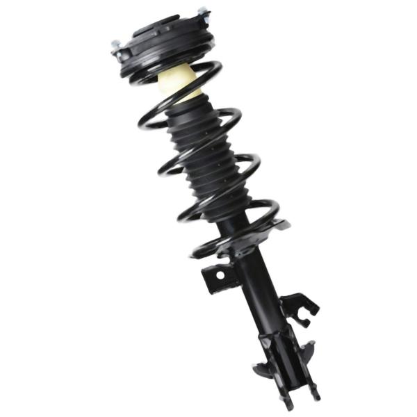 商品名: Shoxtec フロント左 コンプリートストラットアセンブリ 交換用 2007-2012 日産 バーサコイルスプリングアセンブリ ショックアブソーバー パーツNo.172352 Shoxtec Front Left Complet...