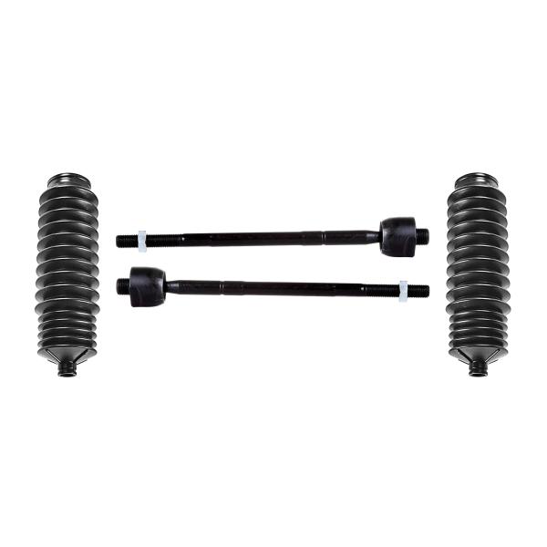 商品名:  PartsW - 4 Pc Front Steering Inner Tie Rod Ends with Rack &amp; Pinion Bellow Boots Passenger Driver Kit Cadillac ...