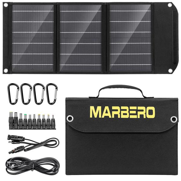 商品名:  MARBERO 30W Portable Solar Panel, Foldable Solar Charger for Camping, IPX4 Waterproof, High Efficiency, QC 3.0 USB...
