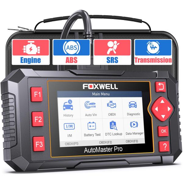 商品名: 2025 FOXWELL NT604 OBD2 スキャナー診断ツール、エンジンコードリーダー、ABS SRSトランスミッションエアバッグカースキャナー、全車両用カースキャンツール 英語/スペイン語版、生涯無料アップデート、Auto...