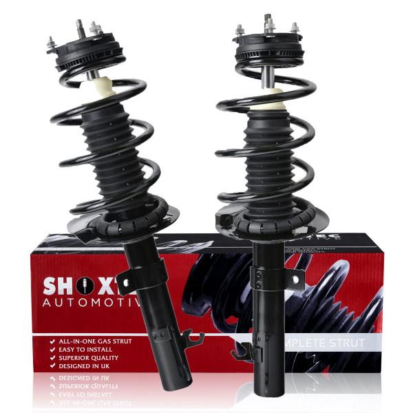 商品名: Shoxtec フロントペア ストラットアセンブリ 交換用 2006-2011 フォード フォーカス コイル スプリング アセンブリ ショックアブソーバー キット Repl. Part No. 272257 272258 Shox...