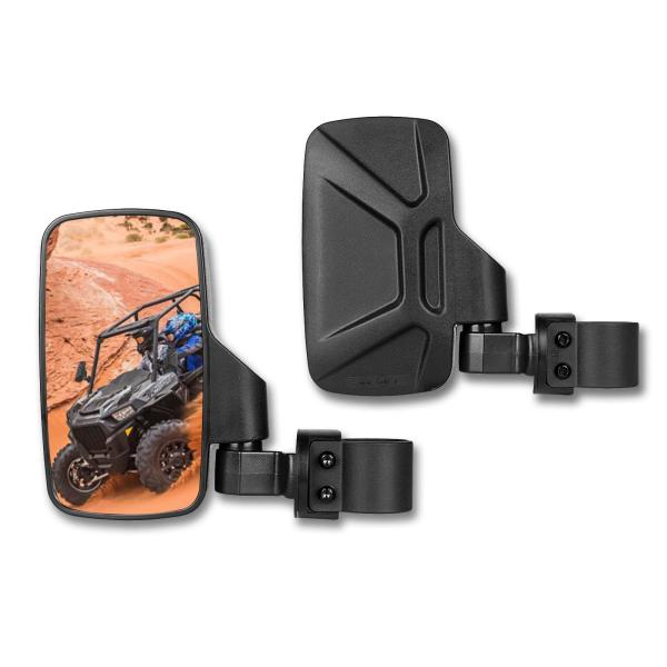 商品名: SHEJISI UTV - Espejos laterales para barra enrollable de 1.75 a 2 pulgadas, (paquete de 2) espejos UTV f〓ciles de a...