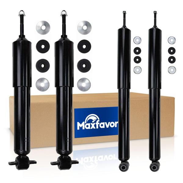 商品名: フロント&amp;リアショックアブソーバーキット 2000-2004 フォード F-150 W/T 7700 GVW用 Maxfavor RWD Front Rear Shock Absorbers Struts fit for ...