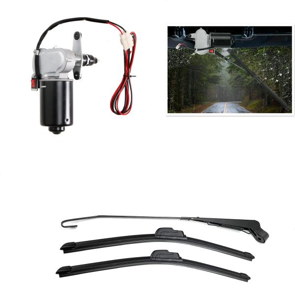 商品名:  SCHRION Electric UTV Windshield Wiper Kit Compatible with Polaris Ranger RZR Can Am Kawasaki Golf Cart Tractor Win...