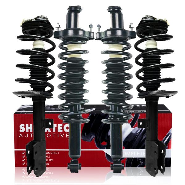 商品名: Shoxtec フルセット コンプリートストラット アセンブリ 交換用 2007 2008 ジープ コンパス AWD; 2007 2008 ジープ パトリオット AWD コイル スプリング ショックアブソーバー Repl.3723...