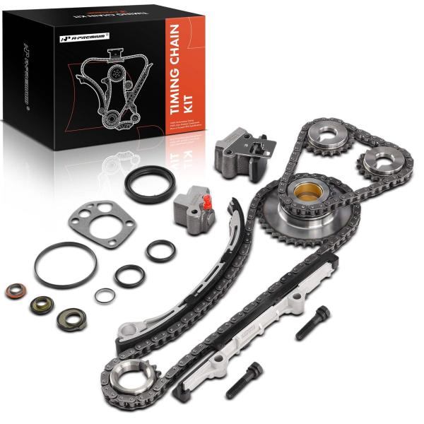 商品名: A-Premium エンジンタイミングチェーンキット ガイドレール&amp;アイドラースプロケット&amp;テンショナー付き [DOHC、4Cyl 2.4L、KA24DEに適合] Nissan Altima 1998-2001、F...