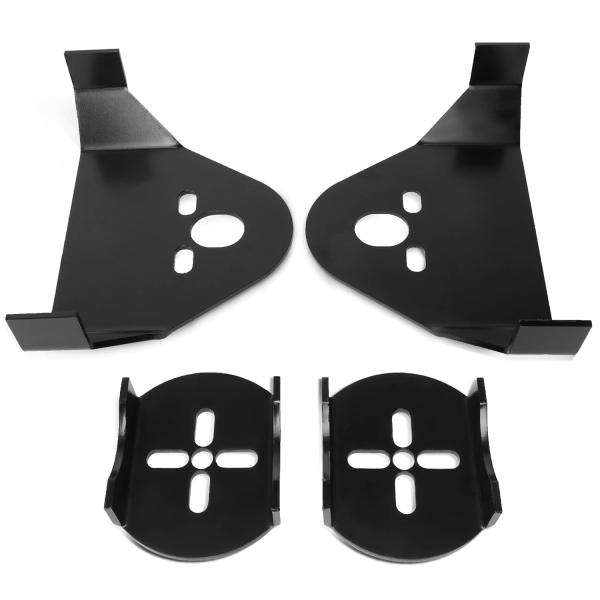 商品名:  DNA Motoring LEPOW-099 Pair of Weld On Upper/Lower Rear Air Bag Weld On Air Suspension Mounting Brackets, Powderco...