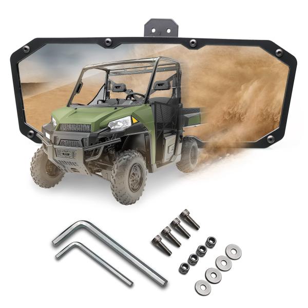 商品名: MZS UTV リアビューミラー | バックセンターミラー 調節可能 ブラックアクセサリー Ranger 500 570 | 900 XP/EPS | Crew XP 900/EPS | 1000/EPS/Premium | XP...