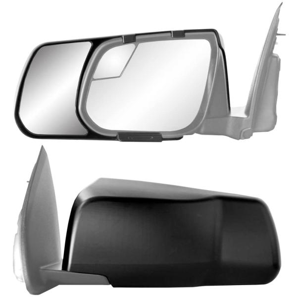 商品名: K Source Snap &amp; Zap カスタム牽引ミラーペア シボレーコロラド/GMCキャニオン用 ブラック K Source Snap &amp; Zap Custom Towing Mirror Pair for C...