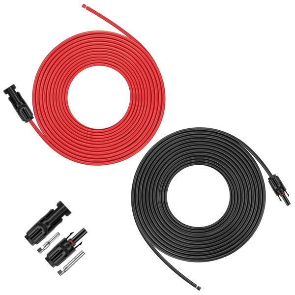 商品名:  iGreely Solar Panel Extension Cable - 100 Feet 10AWG(6mm?) Solar Extension Cable with Female and Male Connector So...
