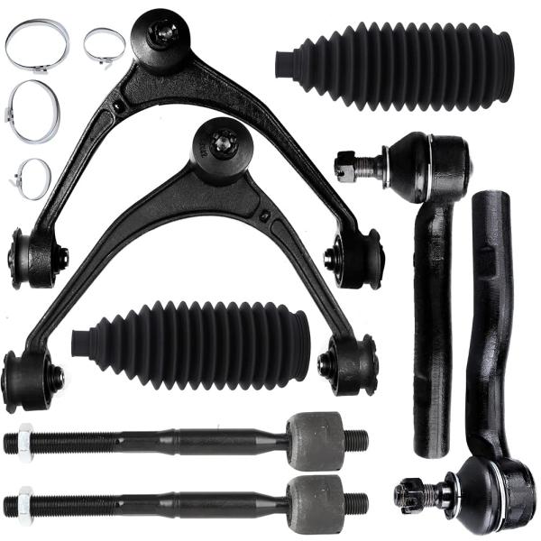 商品名:  AMFULL New Assembly 8-PC Front Upper Control Arm And Ball Joint Inner And Outer Tie Rod Ends w/Boots Kit Replaceme...