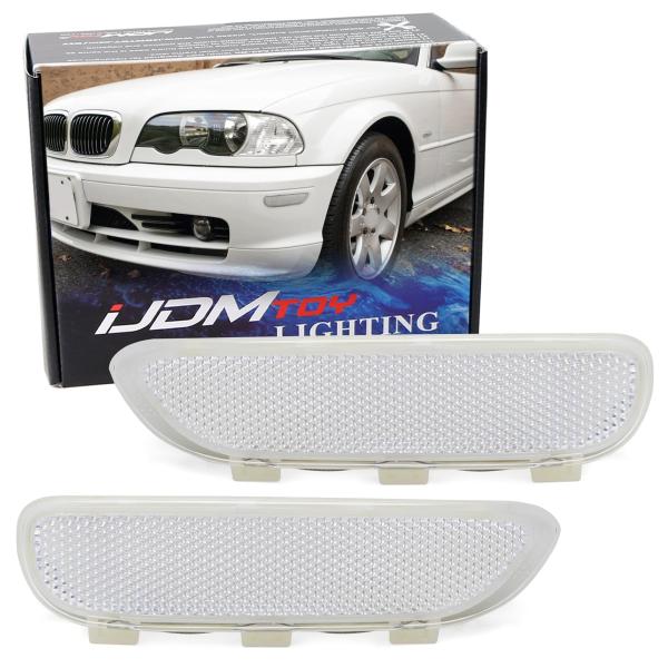商品名: iJDMTOY OE-Spec ホワイト/クリアレンズフロントバンパーサイドマーカーリフレクターアセンブリ、BMW E46 2001-03 325CI 330CI 2ドア、2001-2006 M3クーペに対応 iJDMTOY OE...