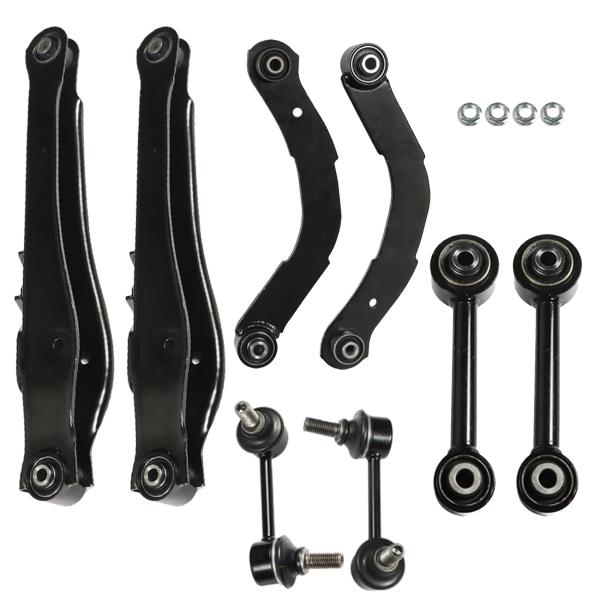 商品名: labwork リアサスペンションキット 8個 上部下部コントロール 側面つま先アーム スウェイバーリンク 交換用 2007-2009 Jeep パトリオット コンパス ダッジキャリバー2.0L 2.4L labwork 8 Pc...