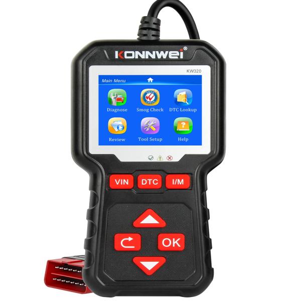 商品名: KONNWEI KW320 車 OBD2スキャナー プロフェッショナルコードリーダー エンジン故障コードリーダー スキャナー CAN診断スキャンツール 1996年以降のすべてのOBD IIプロトコル車に対応 KONNWEI KW3...