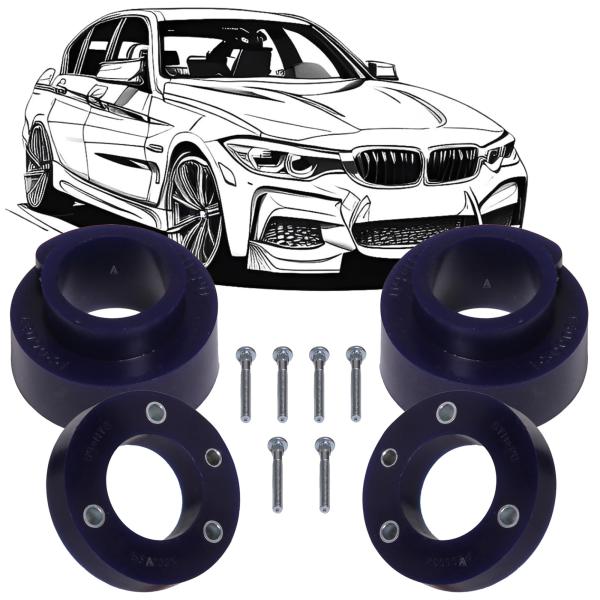 商品名:  AUTOACER - Complete Front &amp; Rear Levelling Lift Kit 30mm /1.18" 10 pcs - Front Strut Spacers &amp; Rear Coil S...