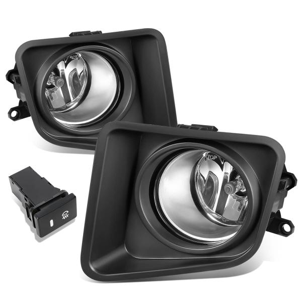 商品名:  [Halogen Model] Front Bumper Driving Fog Light Lamps with Switch and Bezels Compatible with Toyota Tundra 14-21, D...