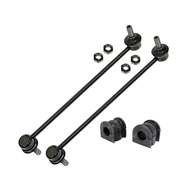 商品名: TRQ PSA30947 (4個) サスペンションキット TRQ Front Suspension Kit Sway Bar Bushing Set Sway Bar Stabilizer Link Compatible with...