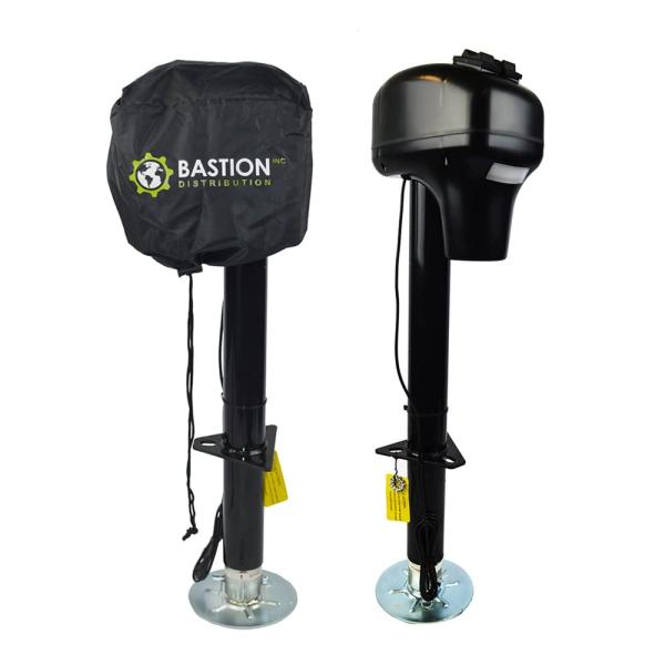 商品名: Bastion Electric Power Tongue Jack with Cover | Electric or Manual Operation | 3500LB A-Frame Capacity | 12V | Fron...