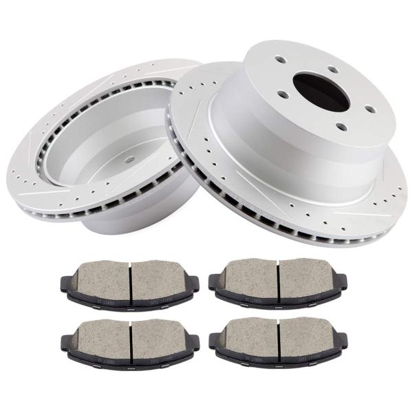 商品名:  Brake and Rotors Kits,AUTOMUTO 2pcs Rear Brake Rotors and 4pcs Ceramic Pads fit For 97-05 For Chevrolet Blazer,98-...