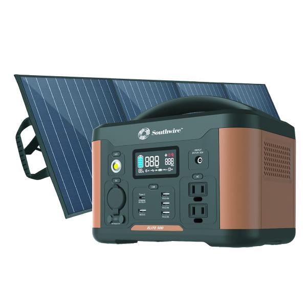 商品名:  Southwire Elite 500 Series, 515Wh Backup Lithium Battery, 120V/500W Pure Sine Wave AC Outlet, Solar Generator, wit...