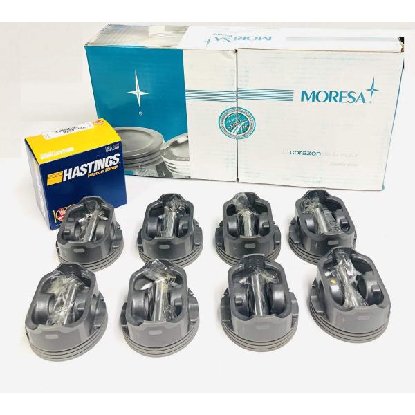 商品名: 8個セット +.030 オーバーピストン&amp;モリーリングキット Chevy 5.3L LS1 LM7 超連ピストン 1999-2003 ディッシュトップ 内径3.8インチ Set of (8) +.030 over pist...