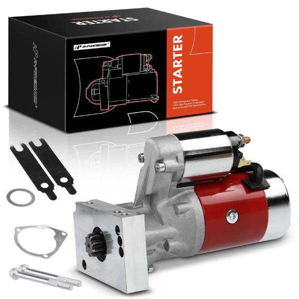 商品名: A-Premium 高トルクスターターモーター [3HP|12V|2.0KW|9Teeth|OSGR|CW] GMレースカー、スモールブロックシボレー(SBC) 327 350 383、Big Block Chevy (BBC) ...