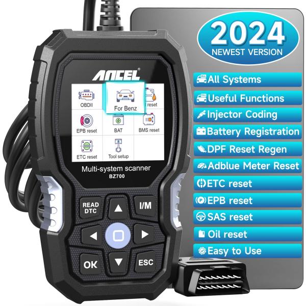 商品名:  ANCEL BZ700 OBD2 Scanner fit for Mercedes Benz Sprinter Smart,Full System Car Code Reader Diagnostic Tool with All...