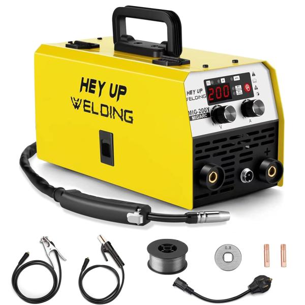商品名: MIG Welder 140Amp フラックスコア溶接機 110V/220V デュアル電圧 MIG/ARC 2イン1 溶接機 IGBT インバーター ポータブル溶接機 MIG Welder, 140Amp 2 IN 1 Stick...