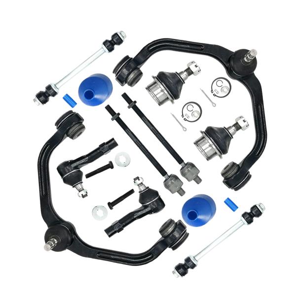商品名:  AngyMeck 10Pcs Front Suspension Kit Upper Control Arm Lower Ball Joints Outer Inner Tie Rod Sway Bar for Ford Rang...