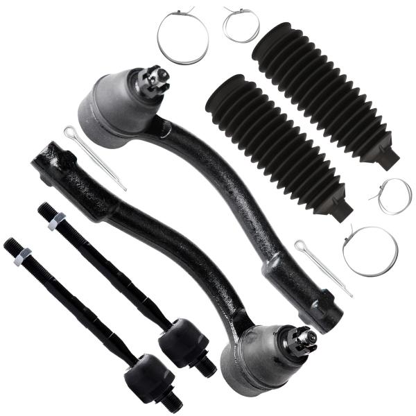 商品名: SCITOO 6-PC SET サスペンションキット ヒュンダイ アクセント フロント インナー タイ ロッドエンド フロント 左 外側 タイ ロッドエンド フロント 右 外側 タイ ロッドエンド フロント ステアリング ラック ...