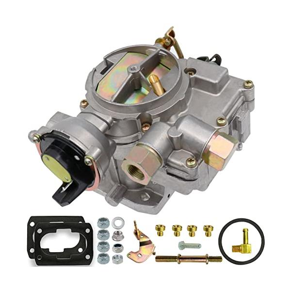 商品名: Condgreemee 2バレル マリンキャブレター Carb 交換用 Mercruiser Rochester Mercarb 3.0L 2.5L 4 CYL エンジン用 電気チョーク&amp;ジェットガスケット ロングリンケー...