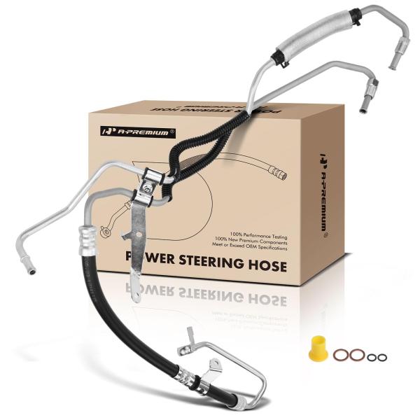商品名: A-Premium パワーステアリング圧力とリターンホースラインアセンブリ サイオン tC 2005-2010 L4 2.4L ギアからクーラーまで対応 A-Premium Power Steering Pressure &amp...